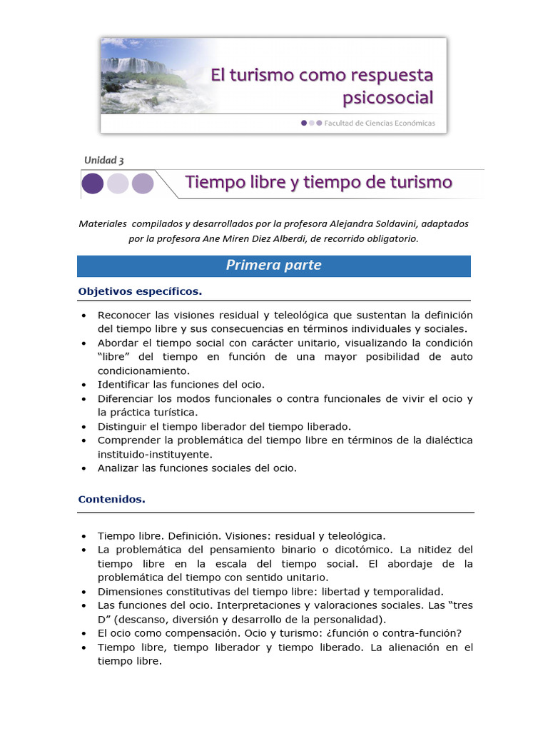 Fem270 - Unidad 3 - 2020-1 Parte 1 | PDF | Ocio | Institución