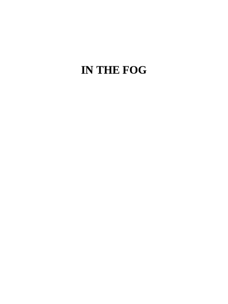 in The Fog | PDF | Mystery, Thriller & Crime Fiction