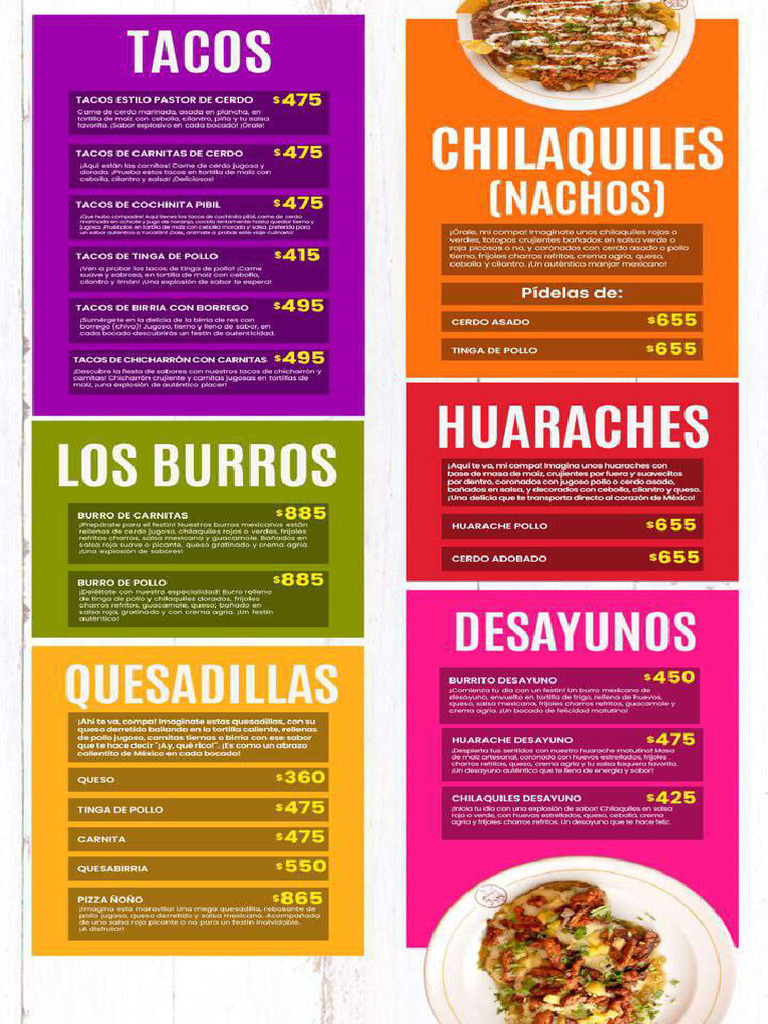 La Neta Menu | PDF