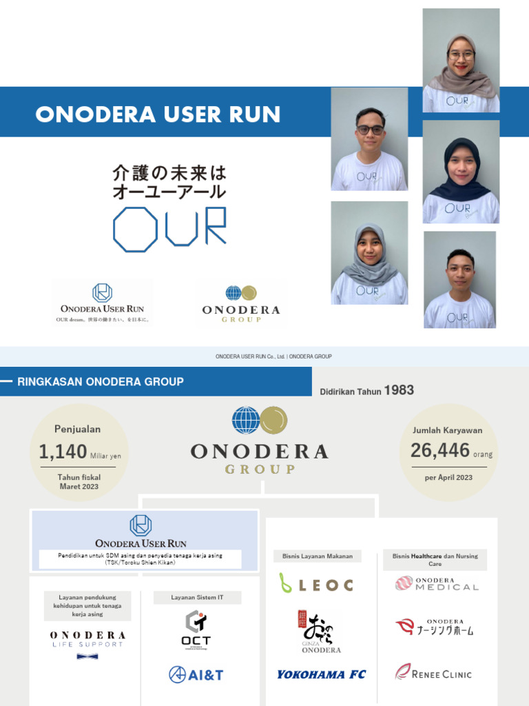 Penjelasan PT Onodera User Run Indonesia (NEW 2024) | PDF