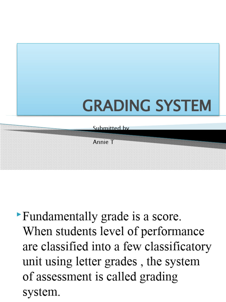 Grading System | PDF | Educational Assessment | Learning
