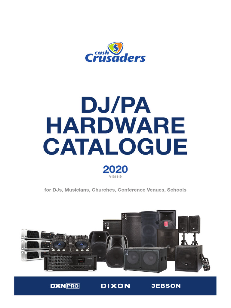 DJ and PA Hardware Catalogue 2020 | PDF | Loudspeaker | Amplifier