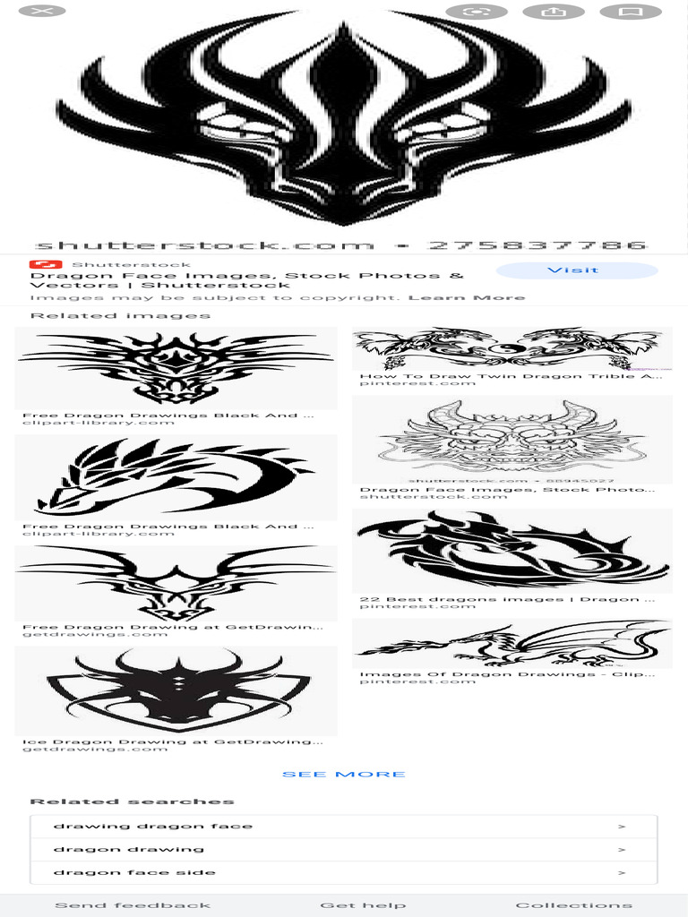 Face Dragon Pictures To Draw | PDF | Young Adult