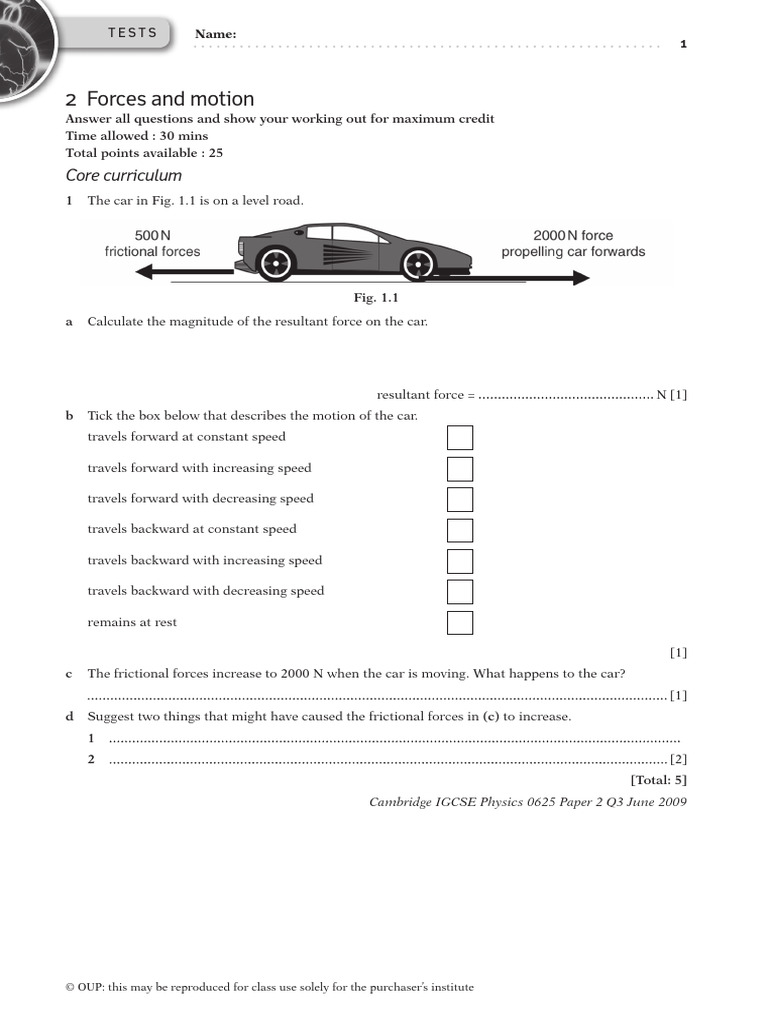 Assessment_02 | PDF | Force | Speed