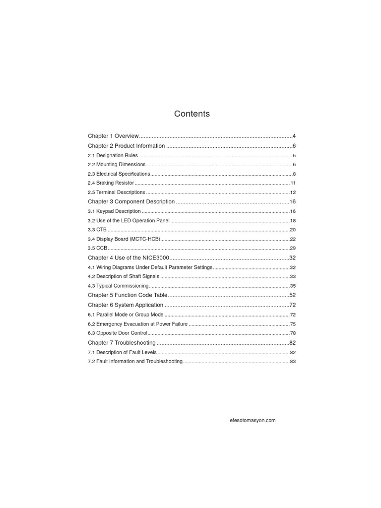 Inovance Monarch Nice3000 Elevator User Manual 4 en | PDF | Electric Motor | Alternating Current