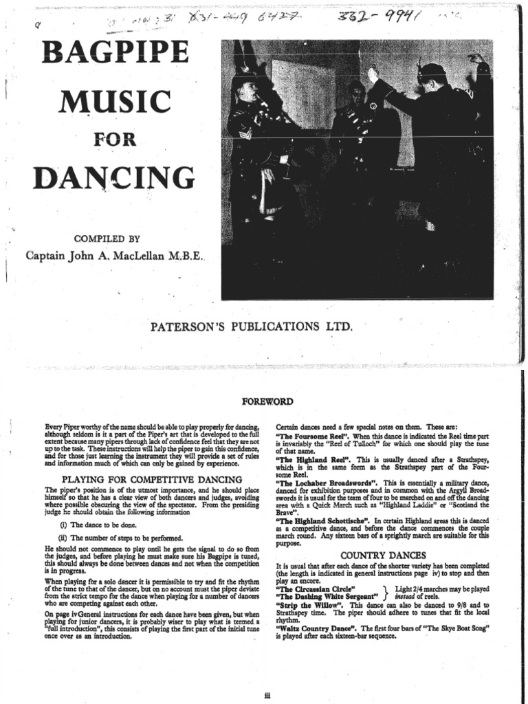 Bagpipe Music For Dancing | PDF | Dances | Social Dance