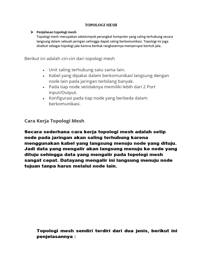 Topologi Mesh | PDF