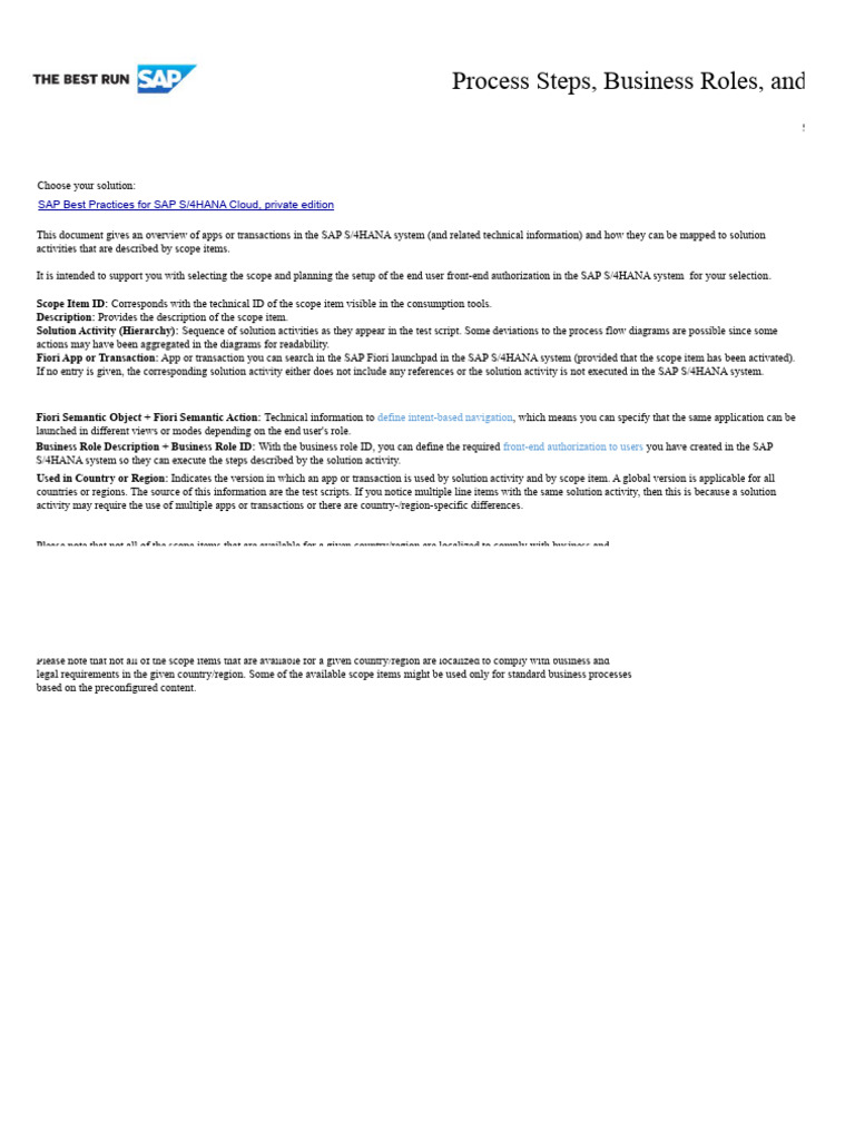 SAP Process Master Data | PDF | Cost Accounting | Scope (Computer Science)