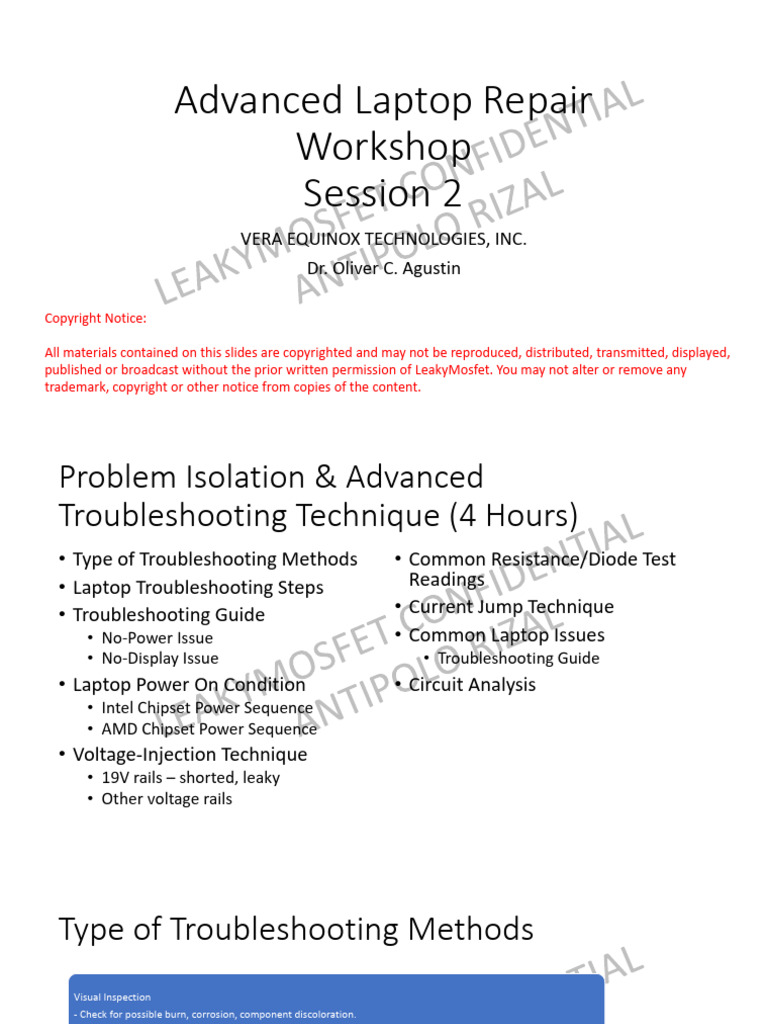 Laptop Repair Topics Part2 | PDF | Electrical Network | Electrical ...