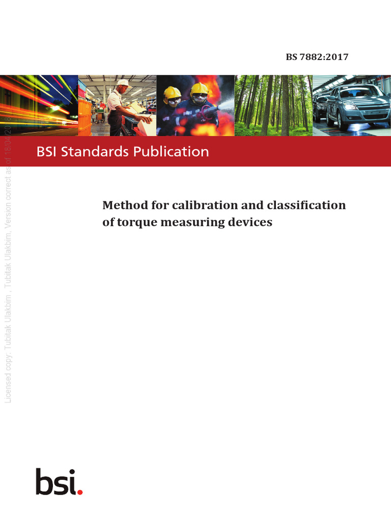 BS 7882-2017 | PDF | Calibration | Instrumentation
