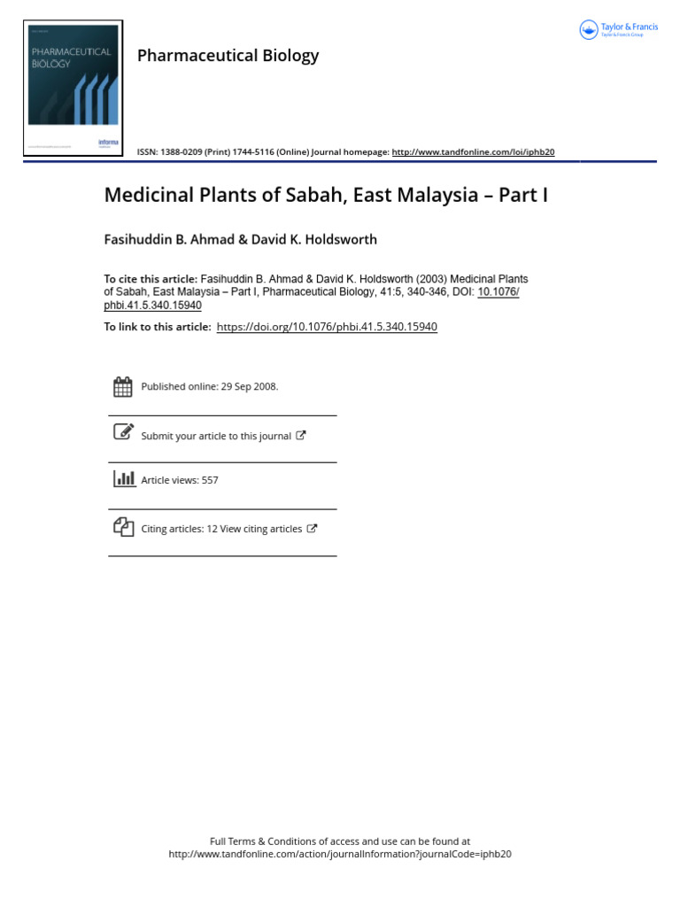 Medicinal Uses of Bunga Kepayas in Sabah | PDF | Malaysia | Borneo