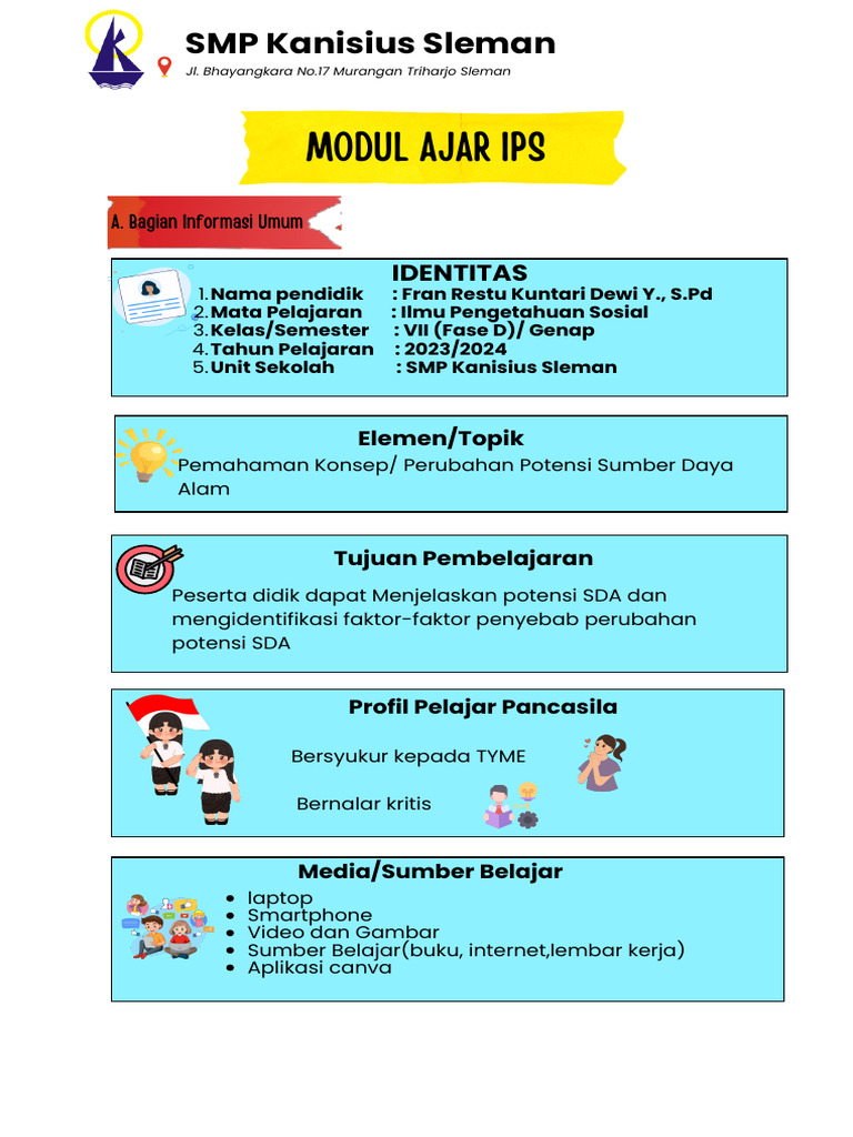 Modul Ajar SDA | PDF
