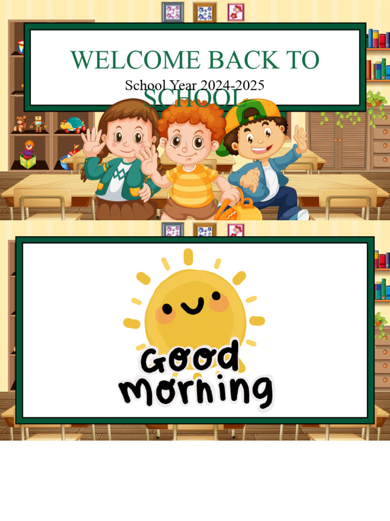 ELEM Back To School 2024-2025 | PDF | Language Arts & Discipline