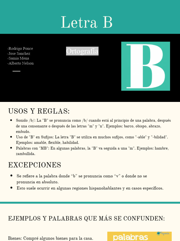 Letra B | PDF