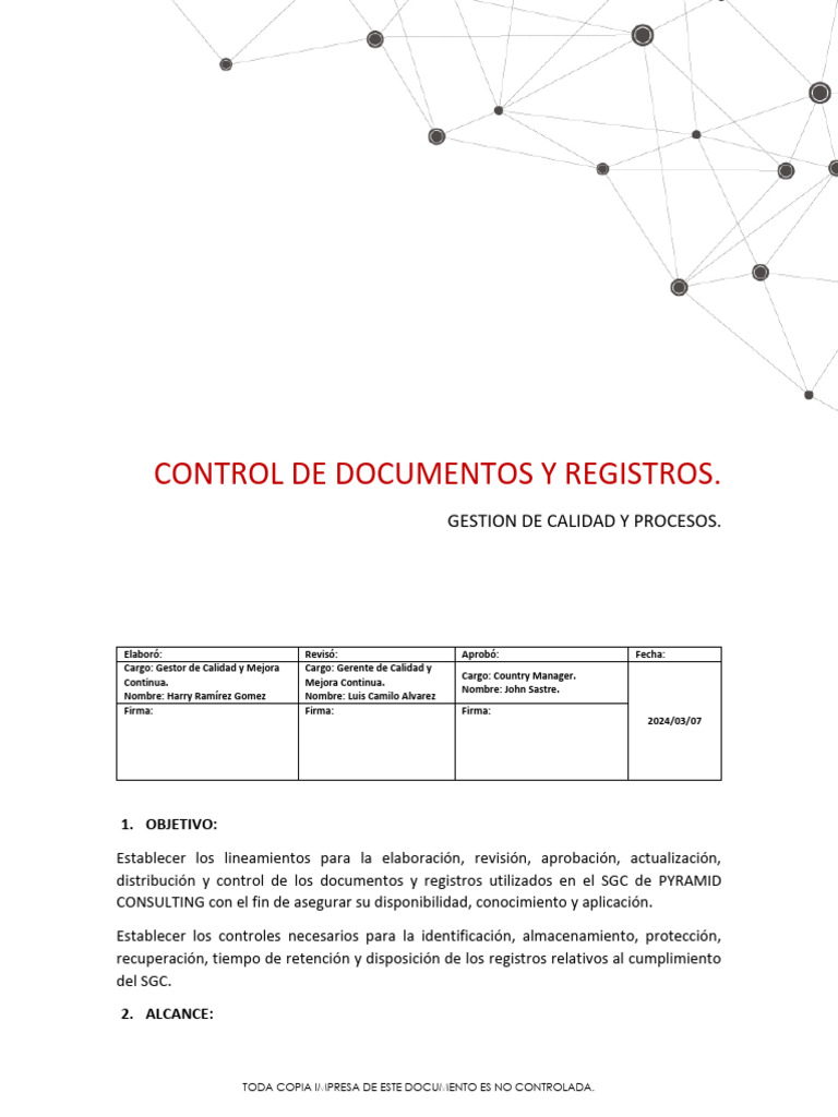 Ejemplo Control de Documentos | PDF | Información | Calidad (comercial)