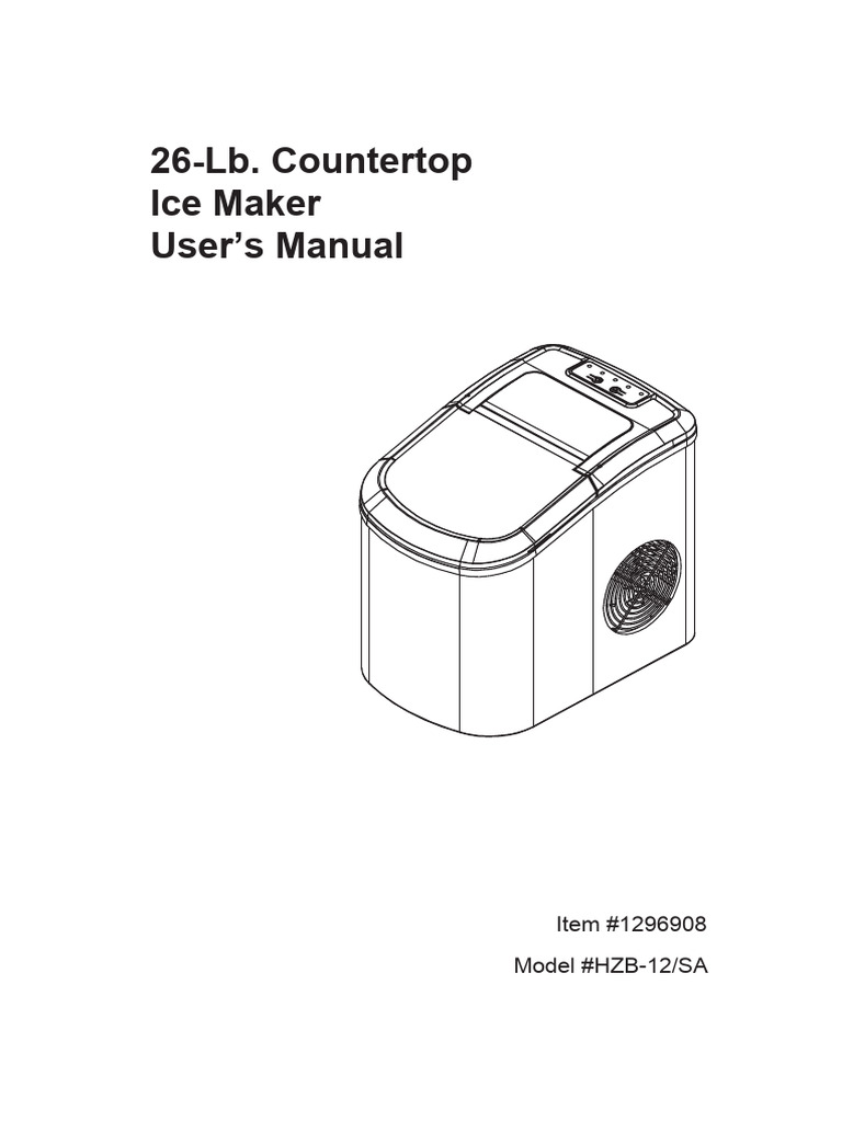 Ice Marker Directions | PDF | Ice | Ac Power Plugs And Sockets