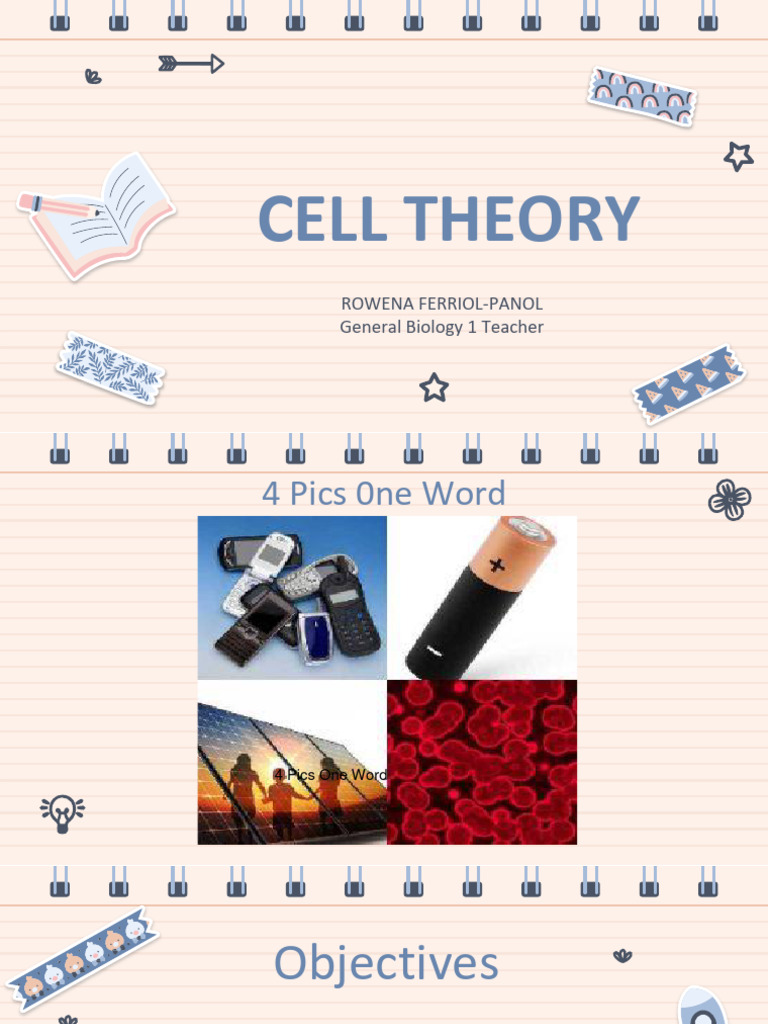 Lesson 1.1 Cell Theory | PDF | Cell (Biology) | Life