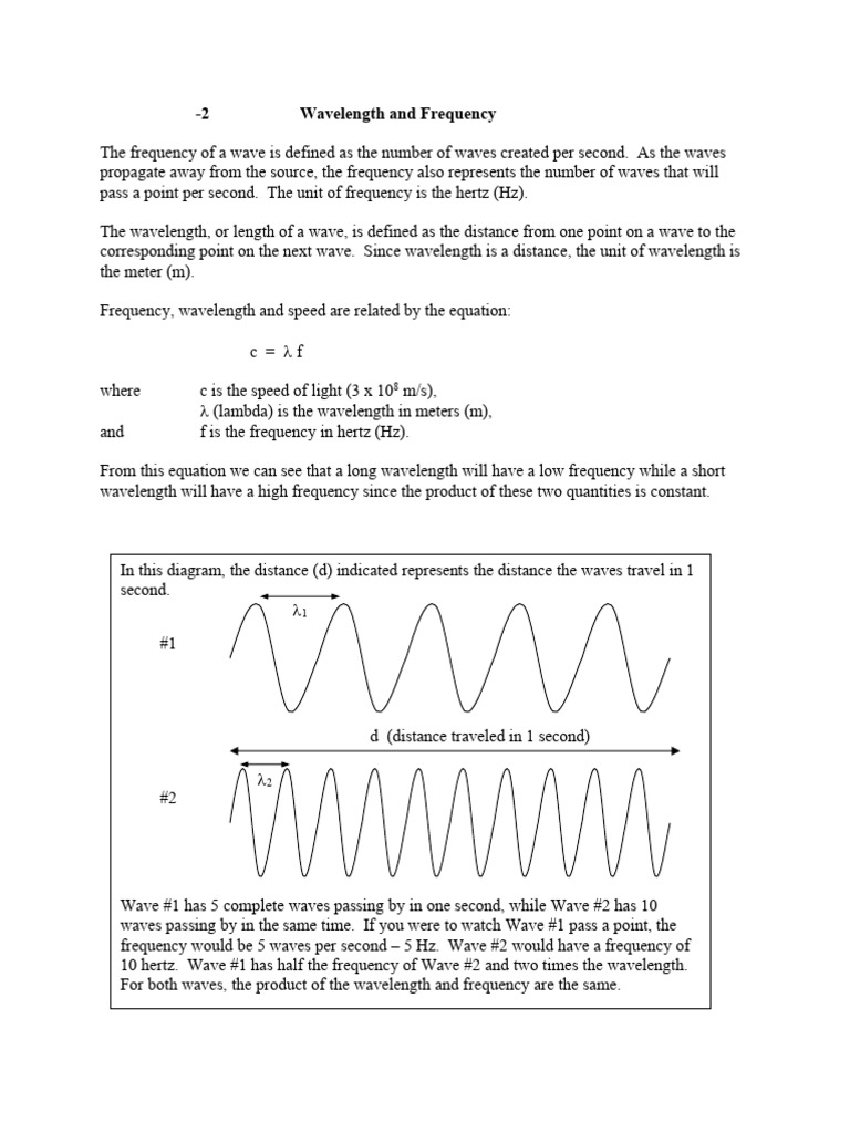 act2 | PDF | Frequency | Wavelength