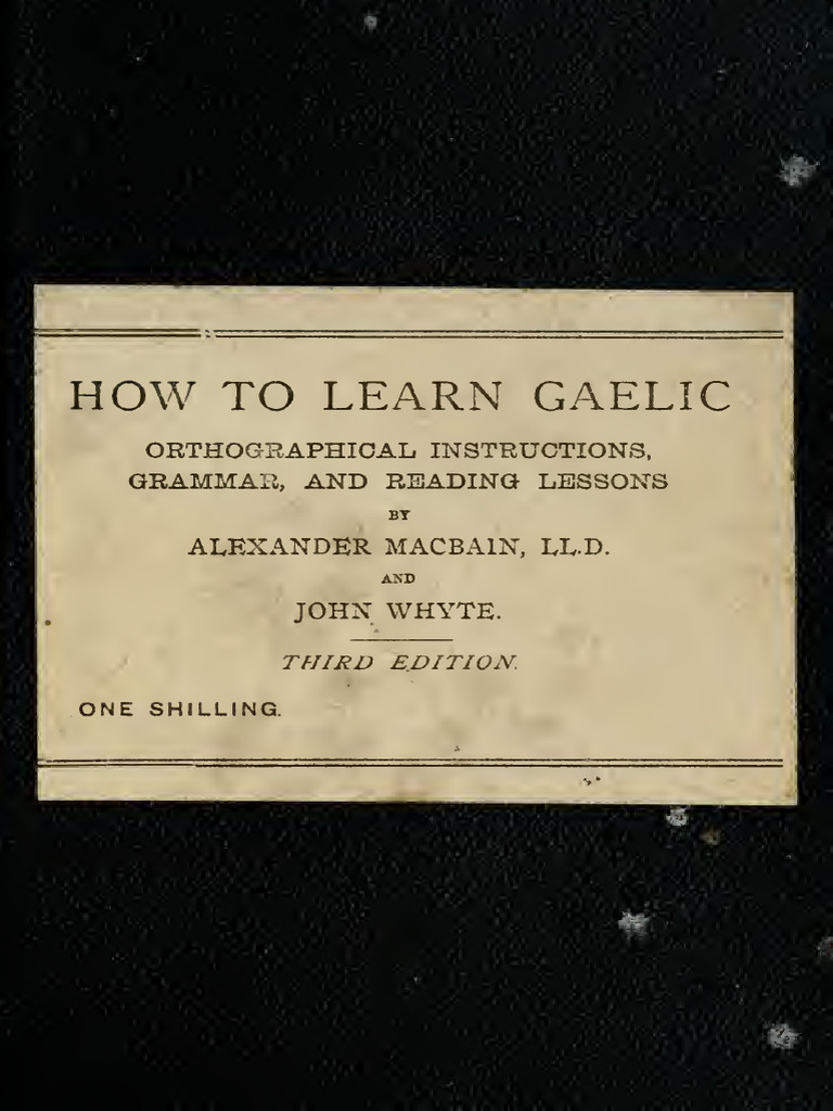 Gaelic Learning Guide | PDF | Grammatical Gender | Grammatical Number
