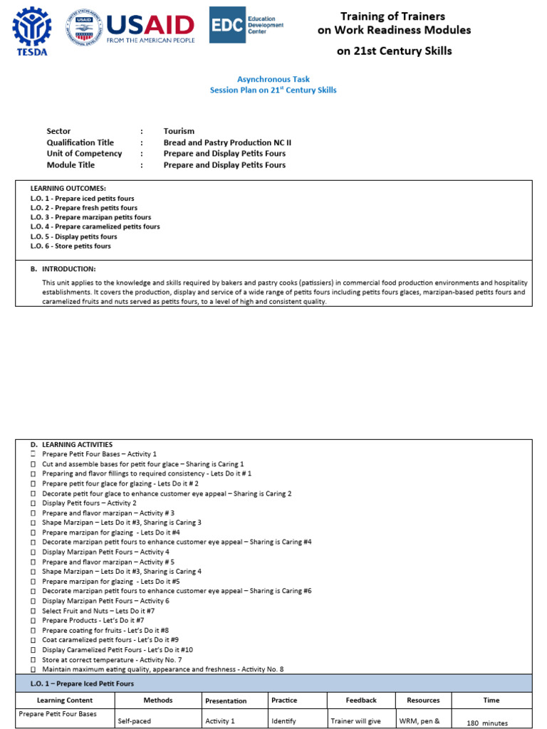 Core 4 BPP Session Plan | PDF Core 4 BPP Session Plan | PDF