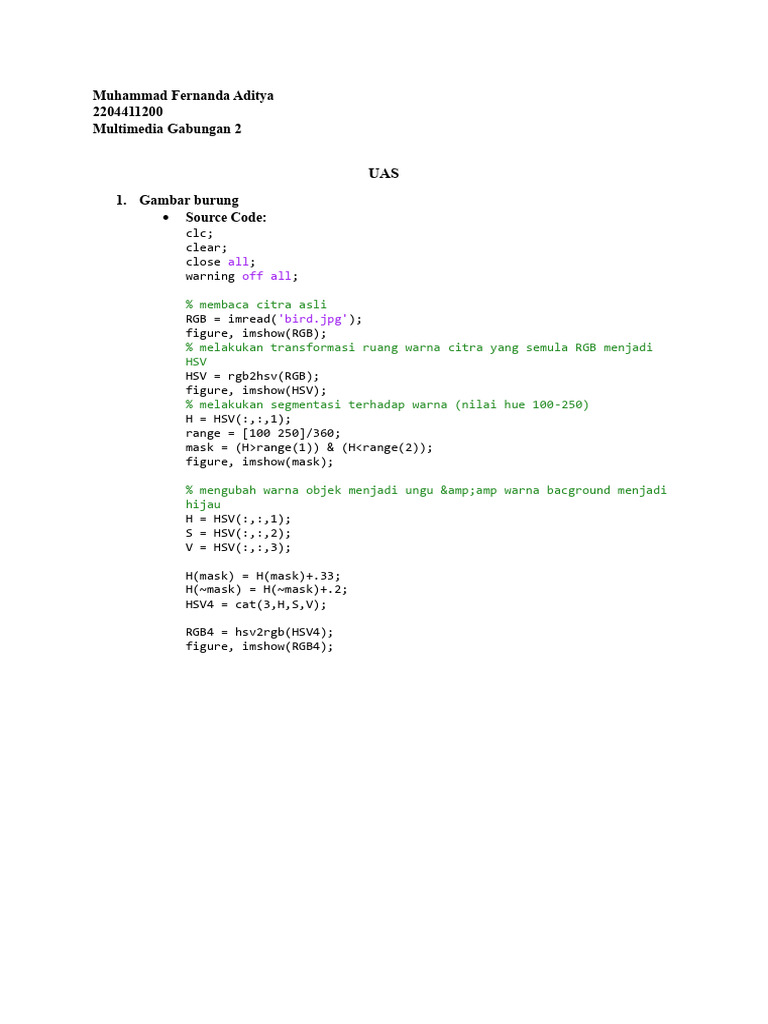 Muhammad Fernanda Aditya UAS | PDF | Lighting | Light