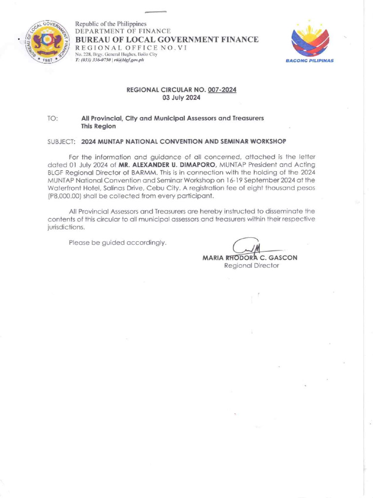 MUNTAP 2024 National Convention Invite | PDF | Government