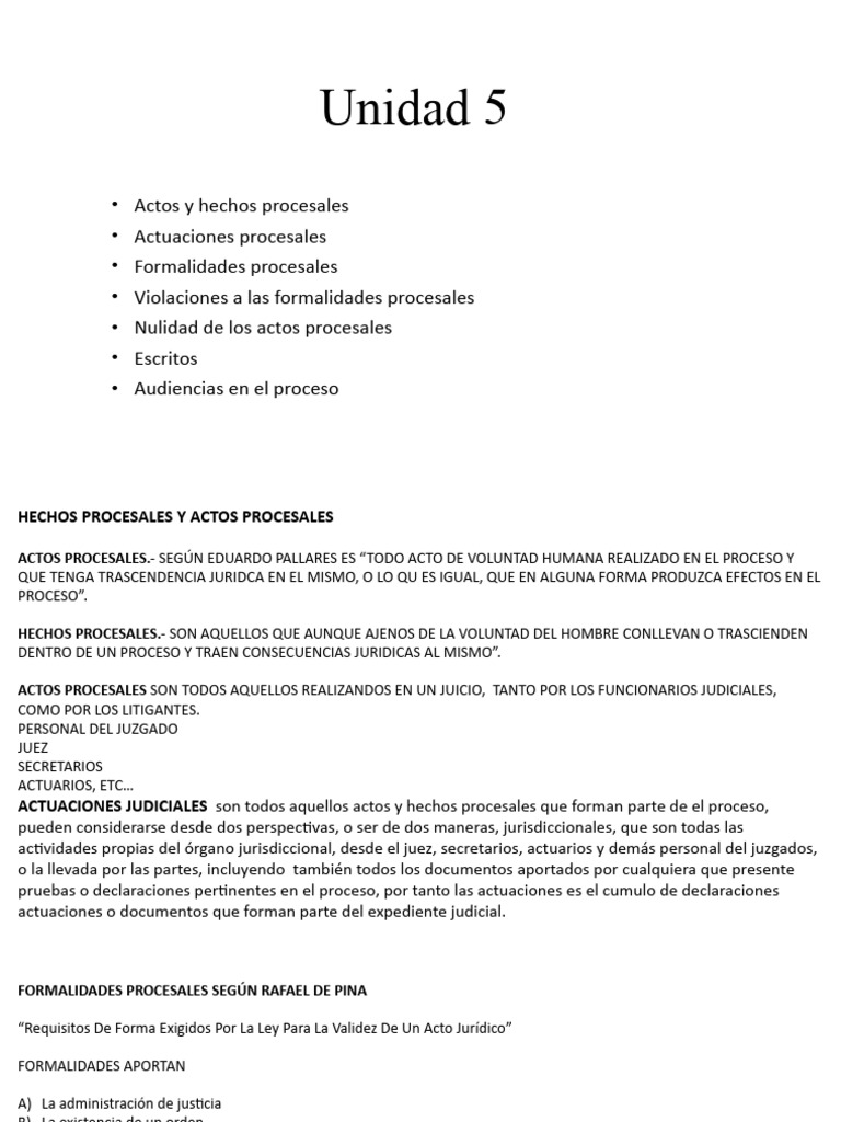 Actuaciones Teoría General Del Proceso | PDF | Ley procesal | Nulo (ley)
