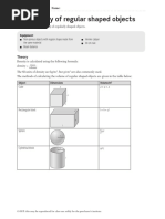 AQA GCSE Density Required Practical Guide | PDF | Density | Volume