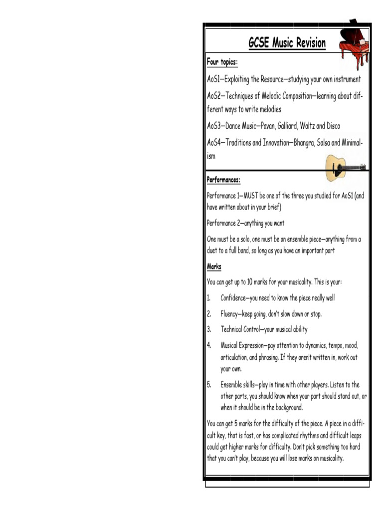 GCSE Revision Booklet | PDF | Classical Period (Music) | Jazz