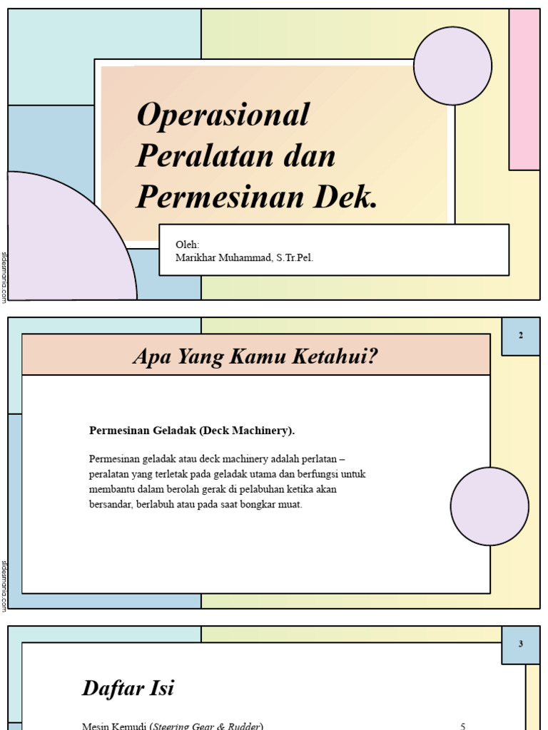 Deck Machinery | PDF