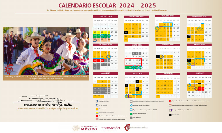 Calendario Dgeti 24-25 | PDF Calendario Dgeti 24-25 | PDF
