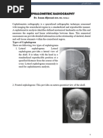 Lateral Cephalometric X-Ray | PDF | Dentistry Branches