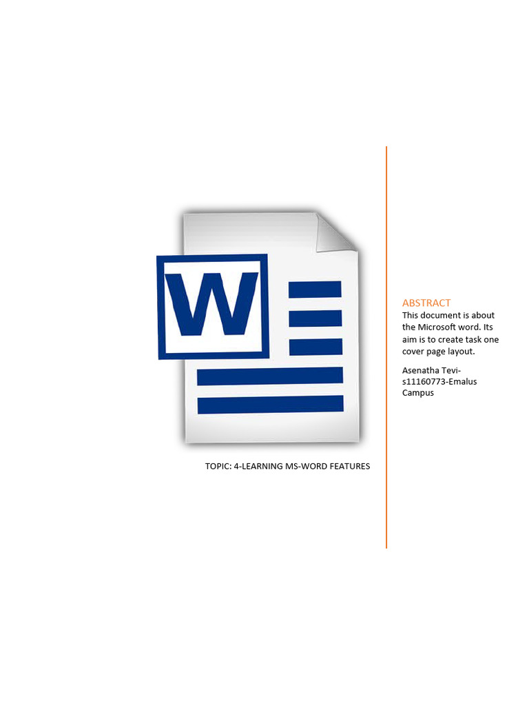 This Document Is About The Microsoft Word. Its Aim Is To Create Task ...