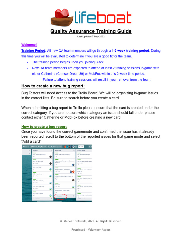 QA Training Guide | PDF | Software Bug | Software
