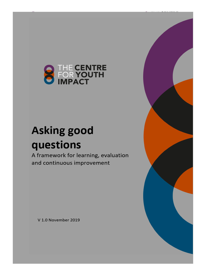 Asking Good Questions - Guide and Workbook v1-2019 | PDF | Evaluation ...