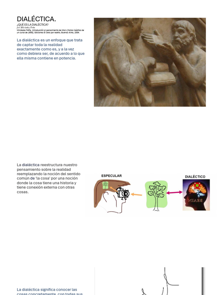DIALÉCTICA | PDF | Dialéctico | Pensamiento