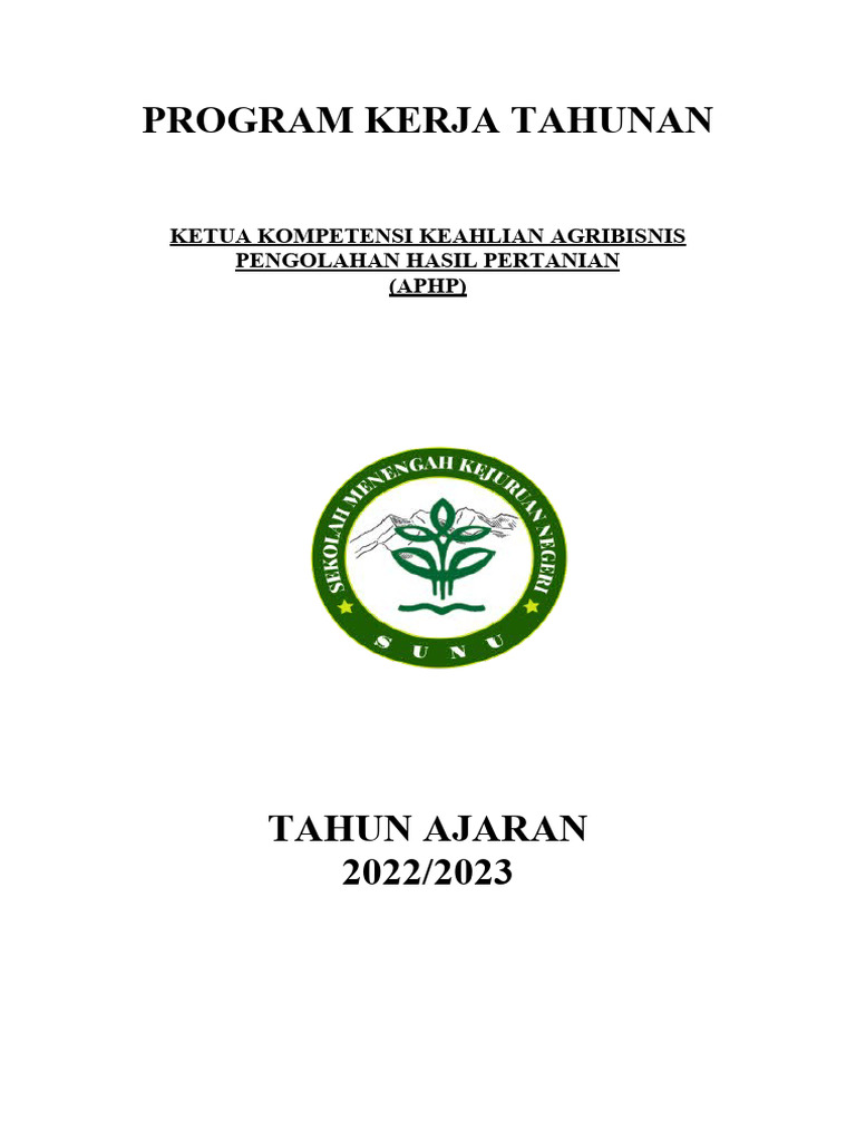 PROGRAM KERJA TAHUNAN Arnol | PDF