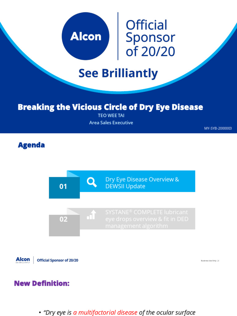 Alcon Dry Eye Disease | PDF | Cornea