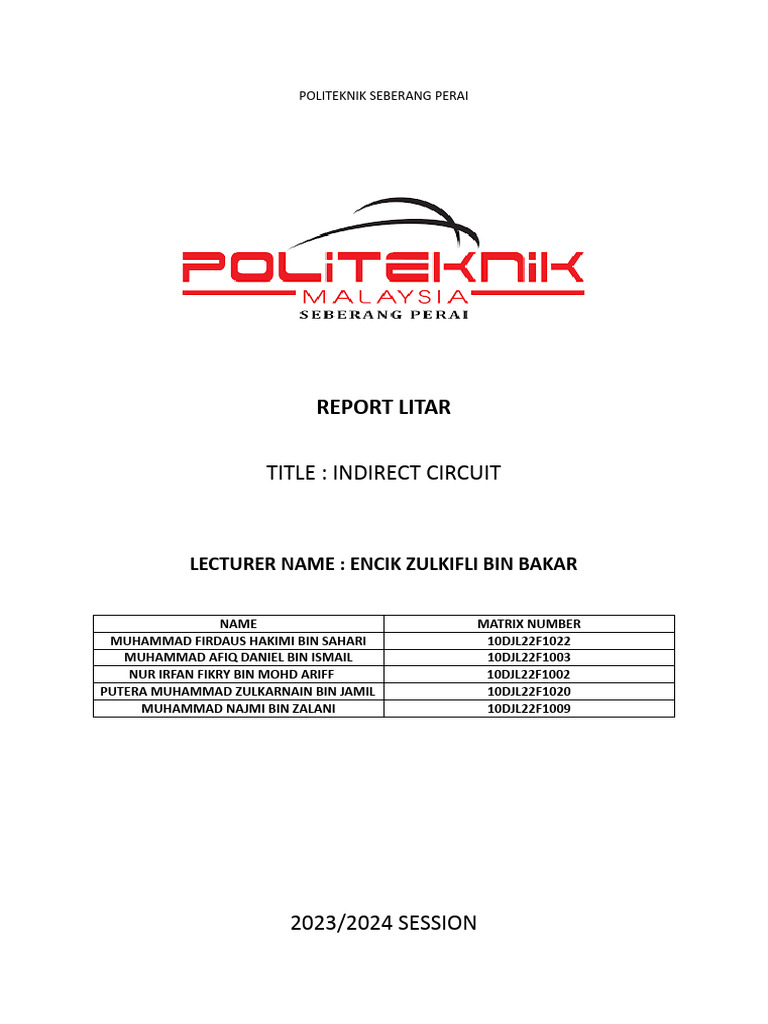 Indirect Circuit | PDF
