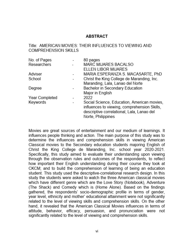 Abstract (Thesis Mijares & Bacalso) | PDF | Social Science | Science ...