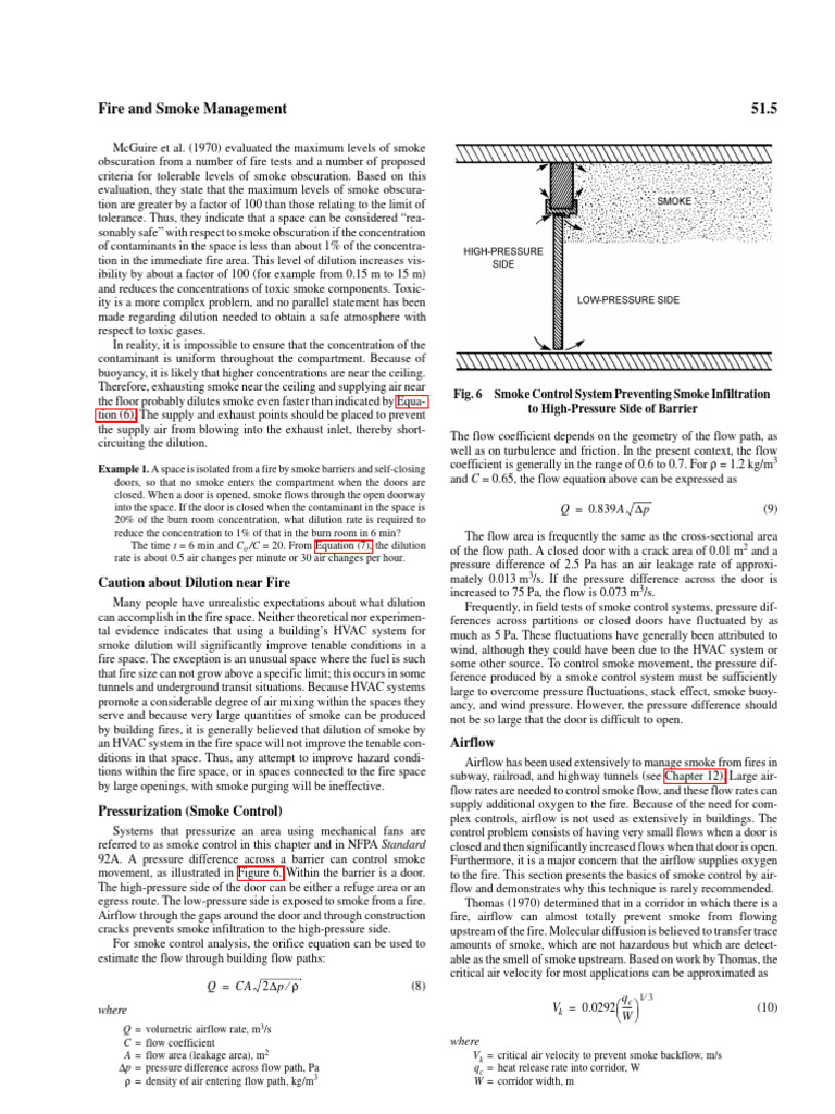 Room Pressure Calculation-ASHRAE-SI | PDF | Smoke | Tunnel