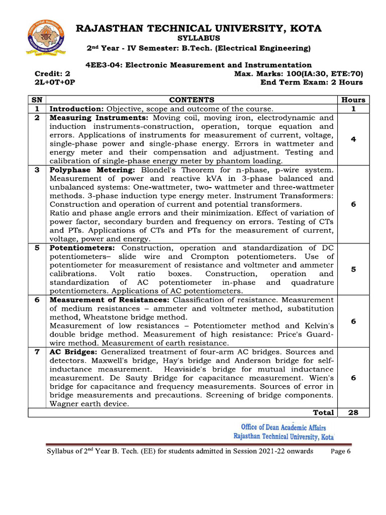 Electronic Measurement and Instrumentation | PDF