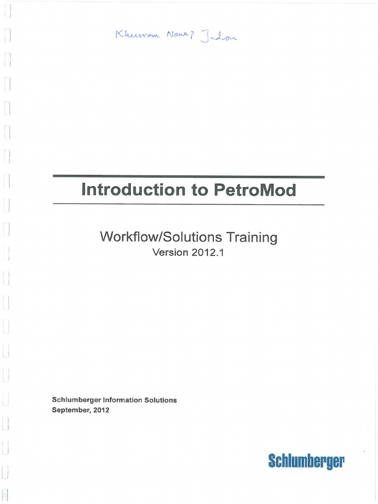 Intoduction To Petromod | PDF