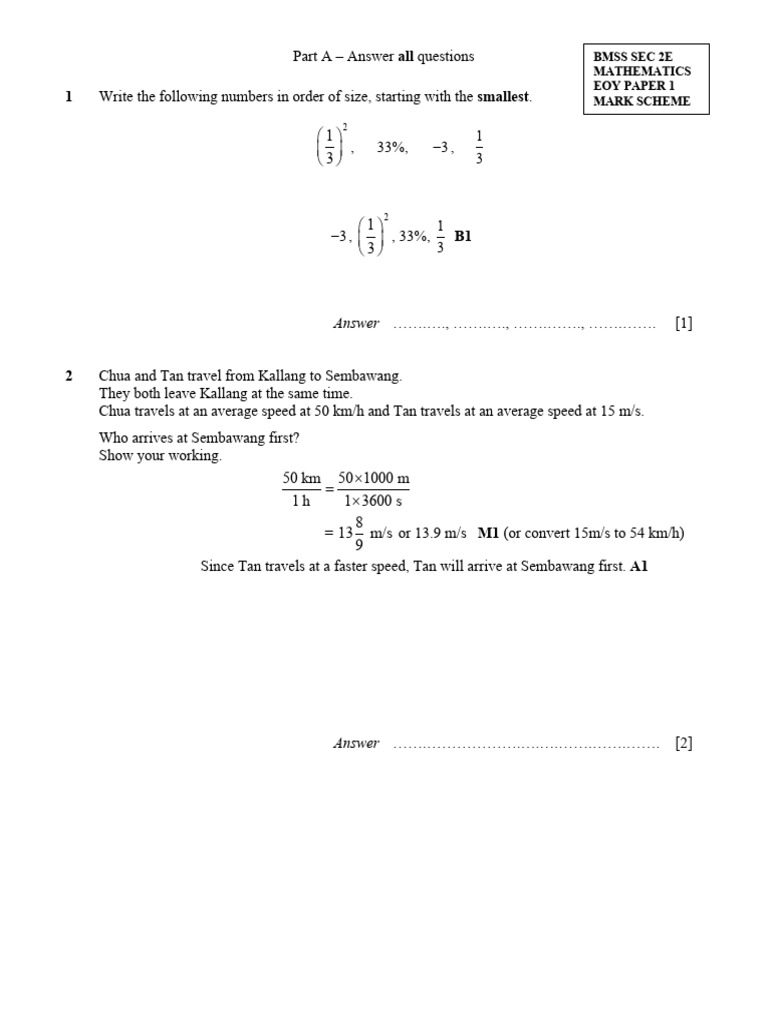 BMSS Sec 2 E Math EOY Paper 2022 | PDF | Triangle | Mathematical Concepts
