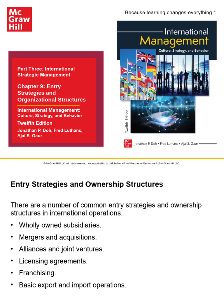 Doh PPT 12e Chapter09 Accessible | PDF | Franchising | License