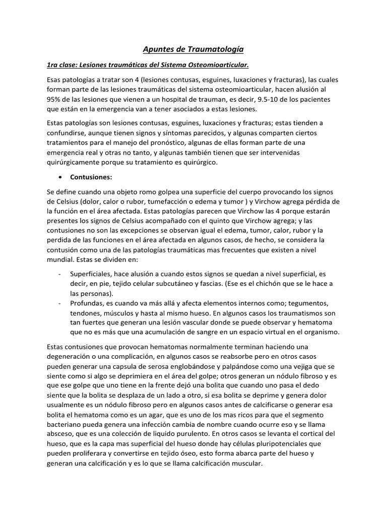 Lesiones Traumatológicas Comunes | PDF | Rodilla | Articulación