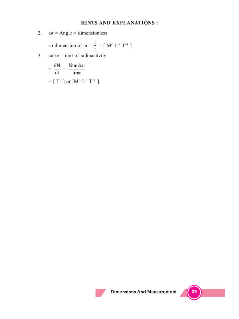 Physical World and Measurements Assignment 1 Answer Key | PDF