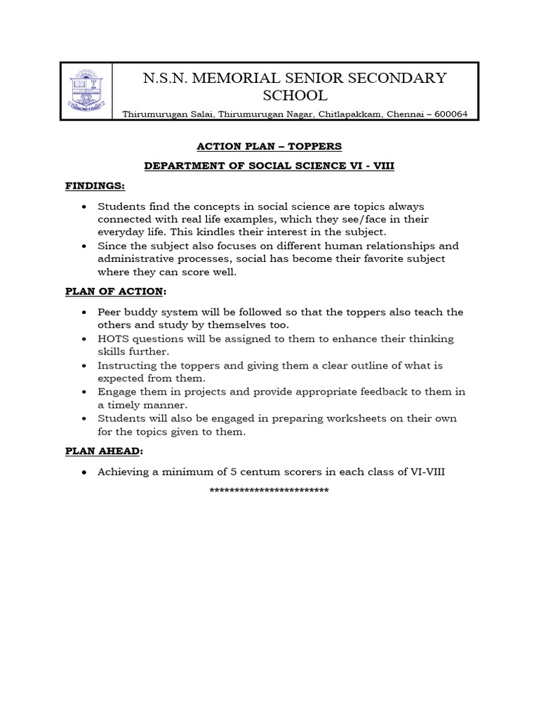 Performance Improvement Plan - Toppers | PDF | Career & Growth