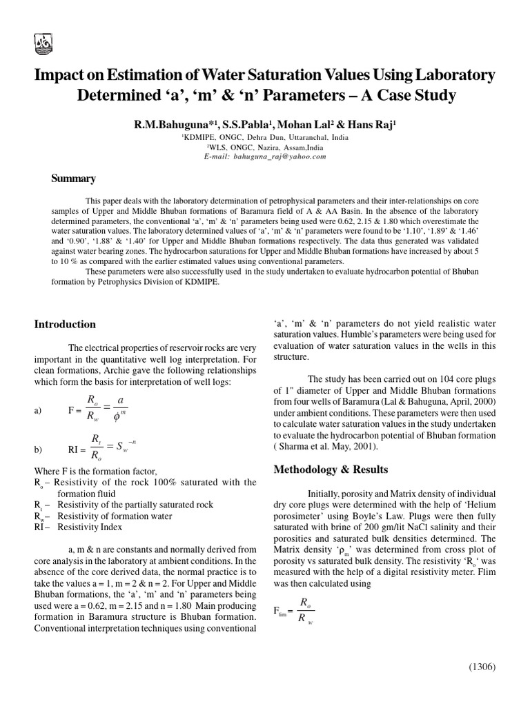 Archei Equation | PDF | Applied And Interdisciplinary Physics