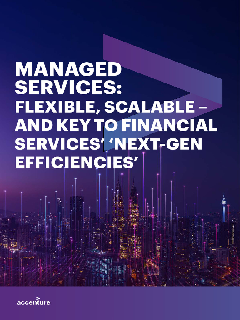 Accenture Managed Services FS Next Gen Efficiences | PDF | Outsourcing | Innovation